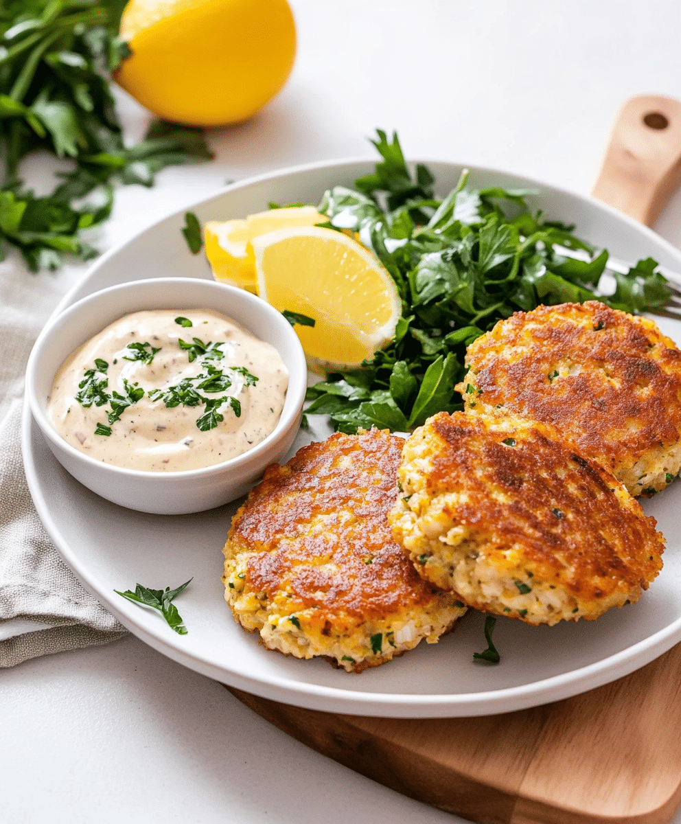 Summer Crab Cakes with Remoulade Sauce Seafood Recipe - ymrecipes.com