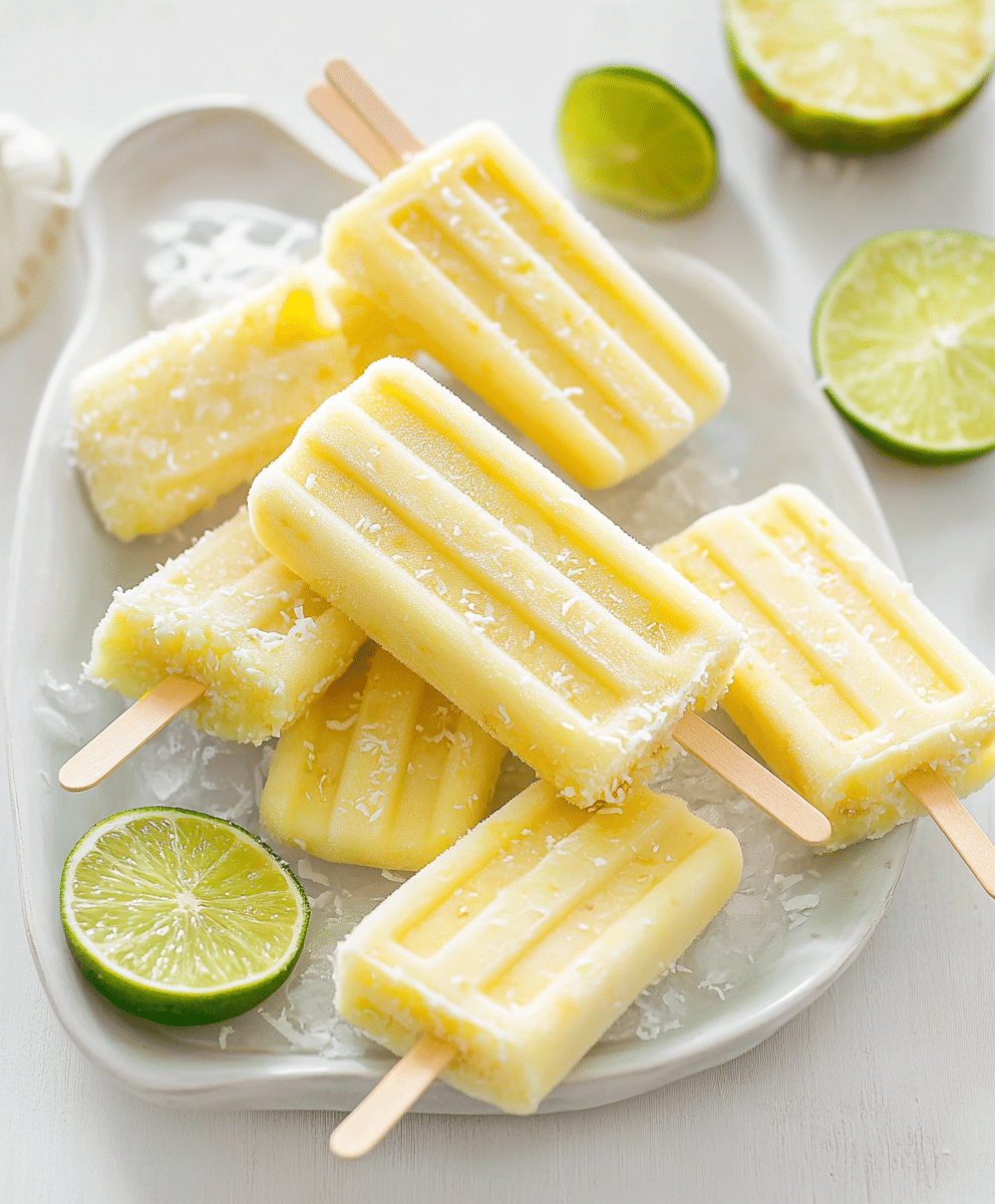 Summer Pineapple Coconut Pops Recipe - ymrecipes.com